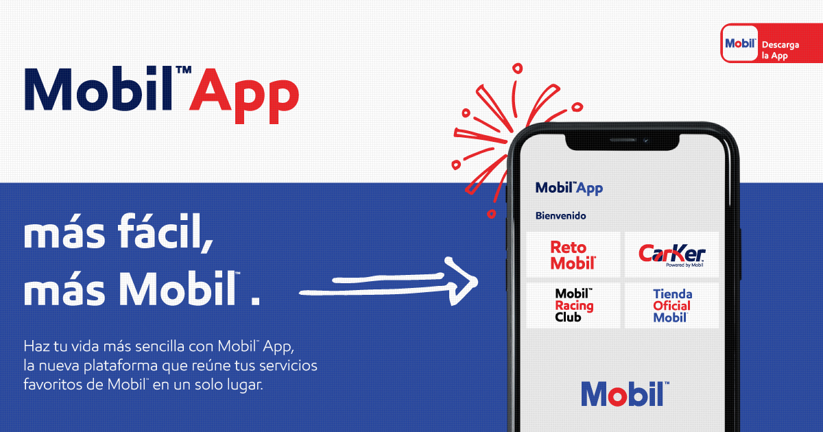Descarga la Mobil App | La app de servicios de Mobil México