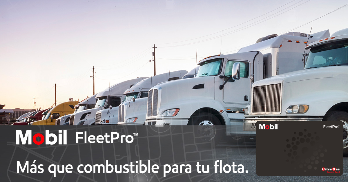Tarjeta de gasolina para flotillas Mobil FleetPro™ | Mobil México